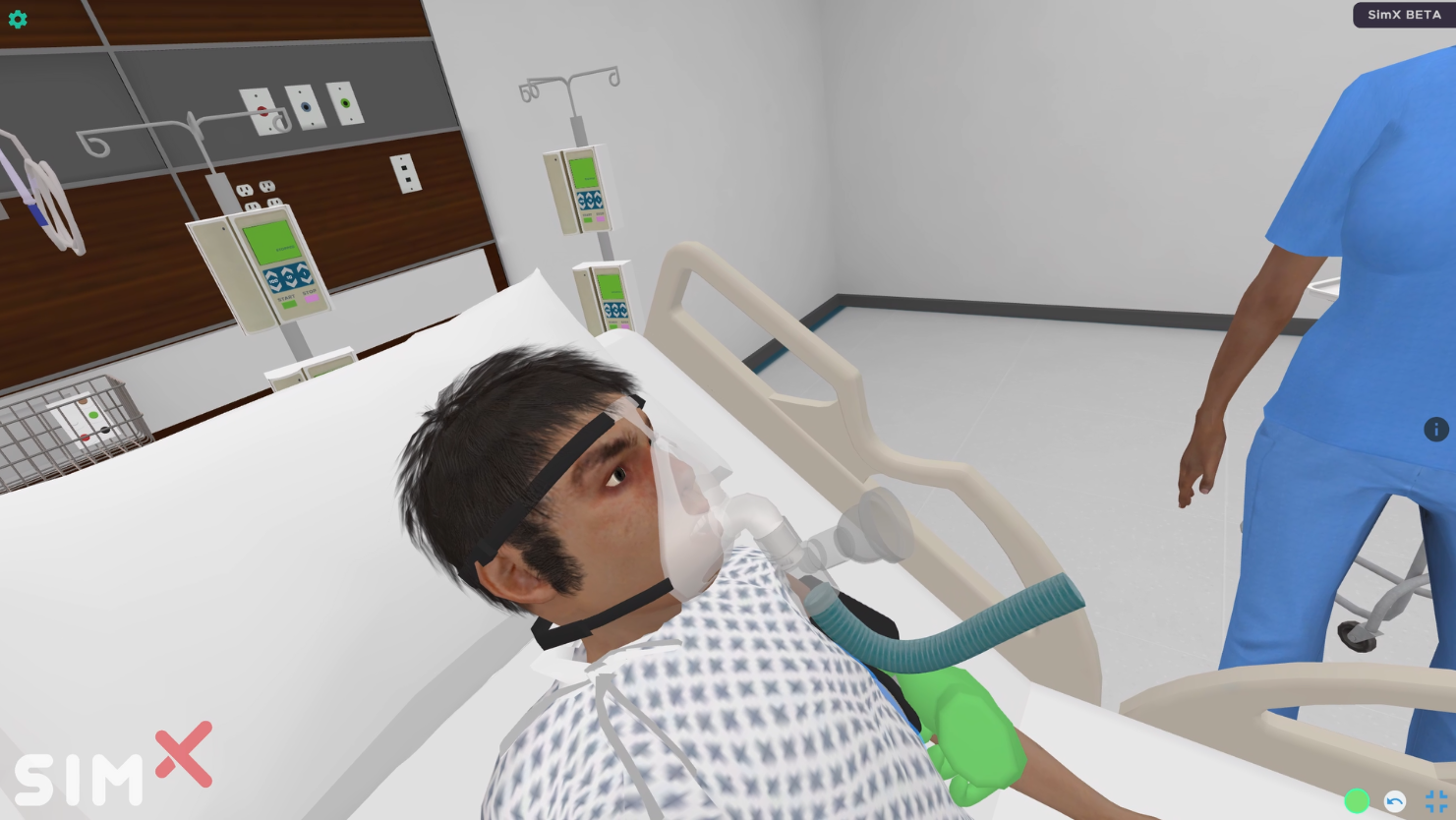 Adolescent Respiratory Distress VR Medical Simulation